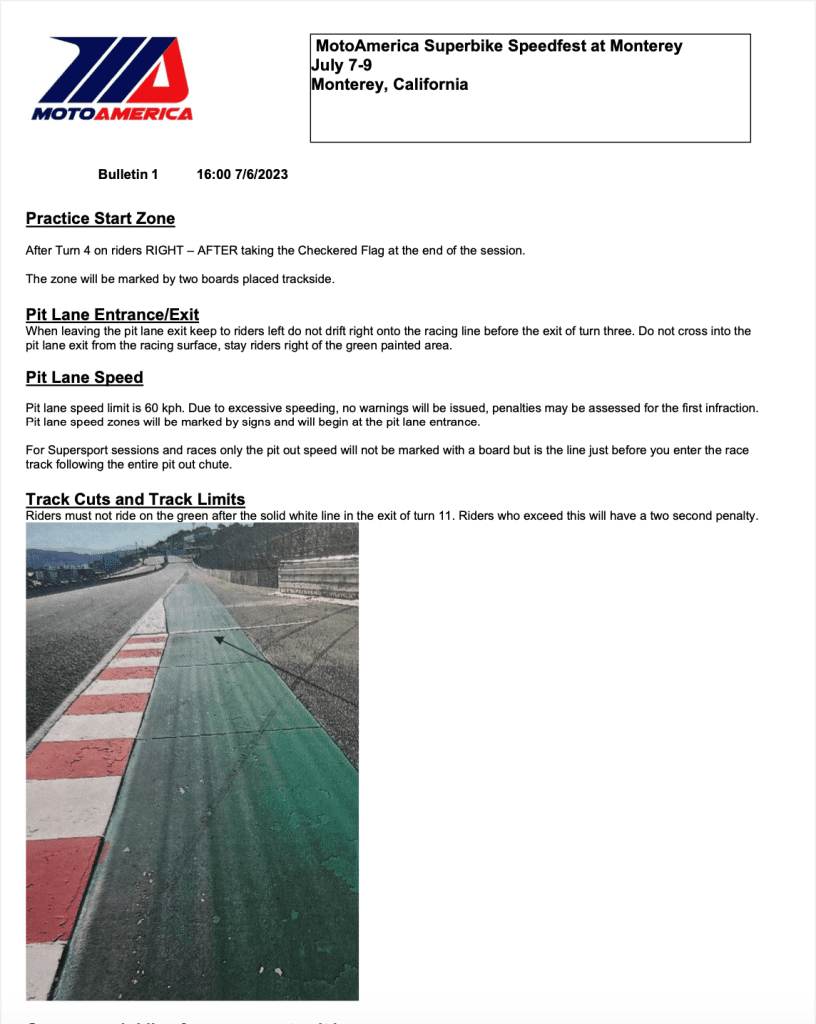 Track Limits: "It's The Same For Everybody" - MotoAmerica