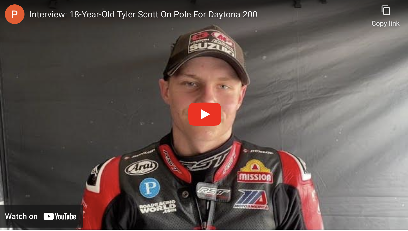 Video: 18-Year-Old Tyler Scott Ready To Start The Daytona 200 From Pole ...