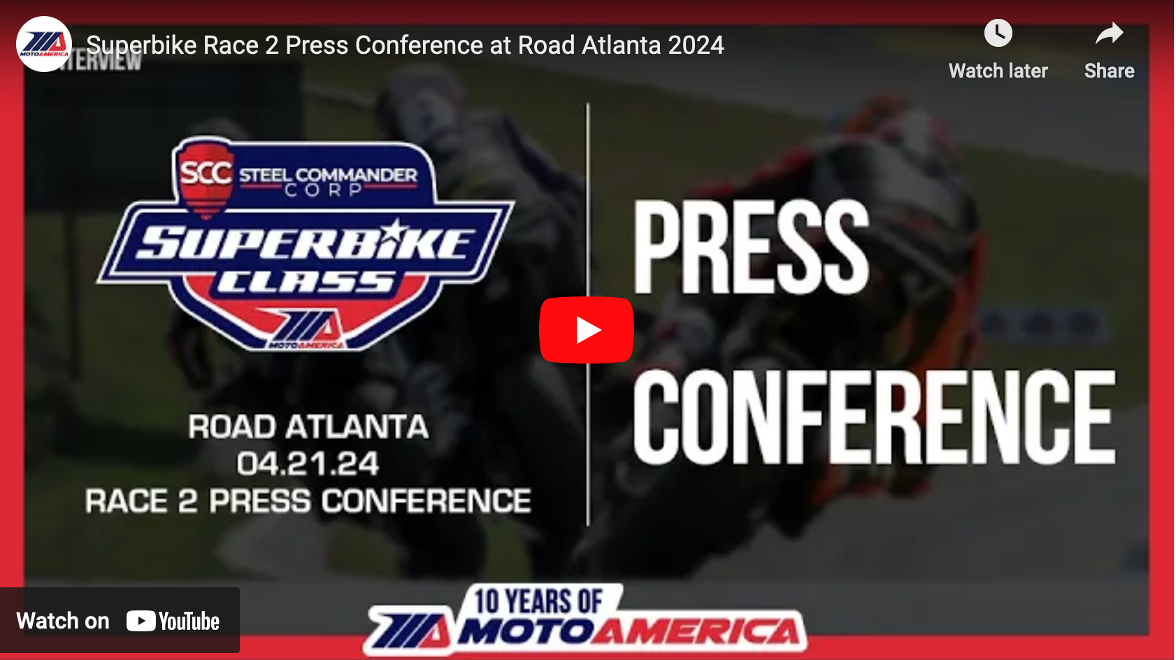 Video: Steel Commander Superbike Race Two Press Conference From Road ...
