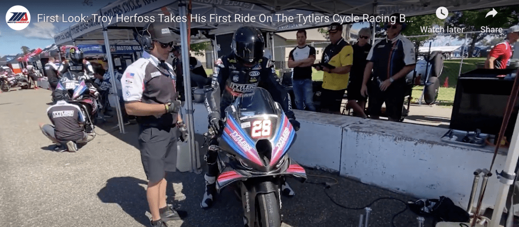 Video: Herfoss Getting Started In Tytlers Cycle Racing Debut - MotoAmerica