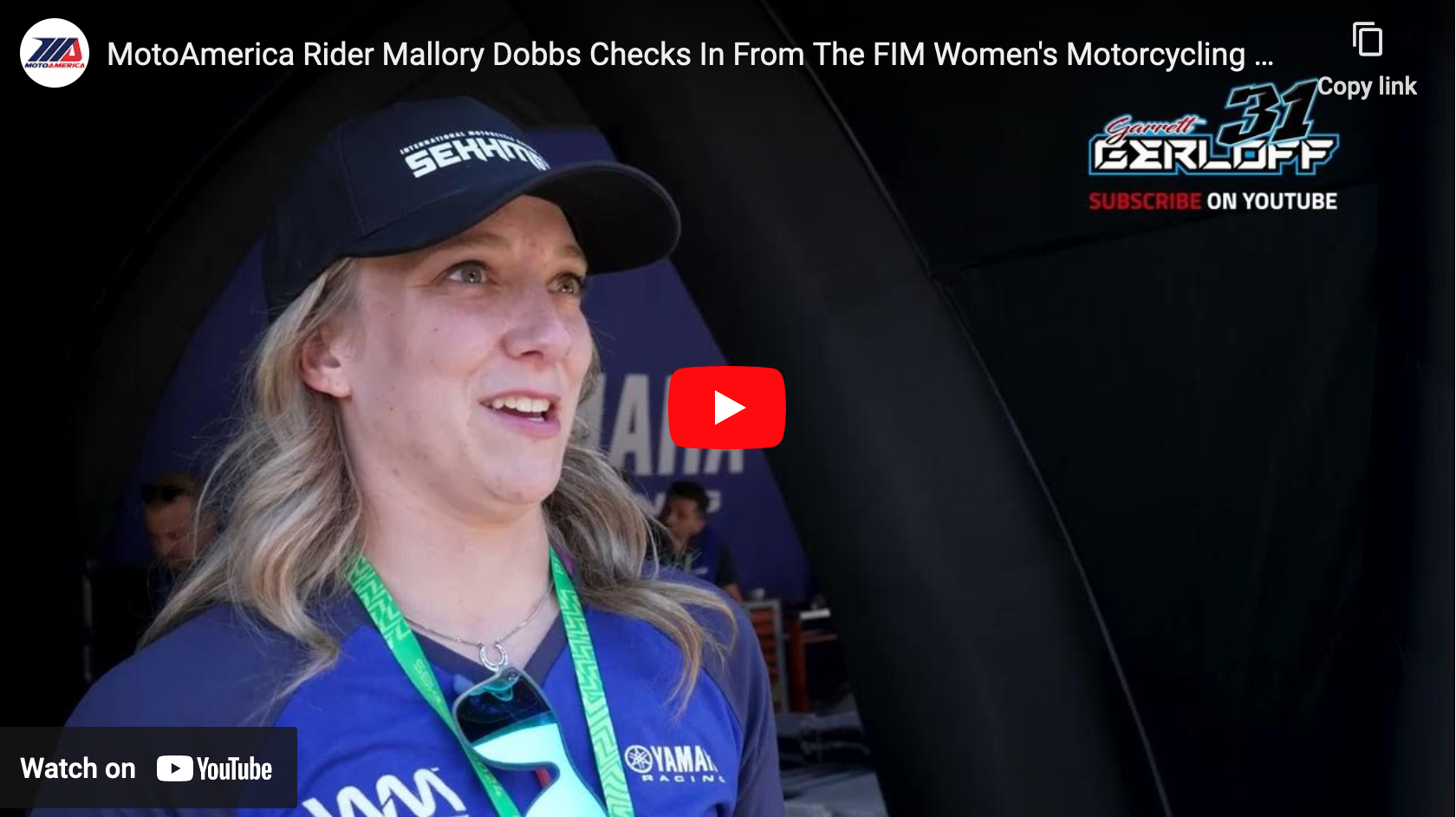Video: Mallory Dobbs Begins Her FIM Women's Motorcycling Championship ...