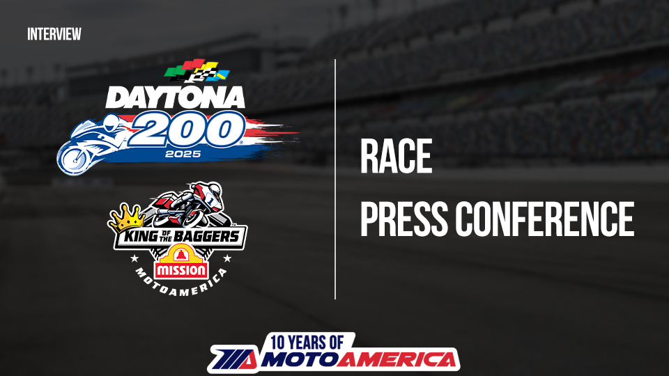 Video: Daytona 200 & Mission King Of The Baggers Race Two Press ...