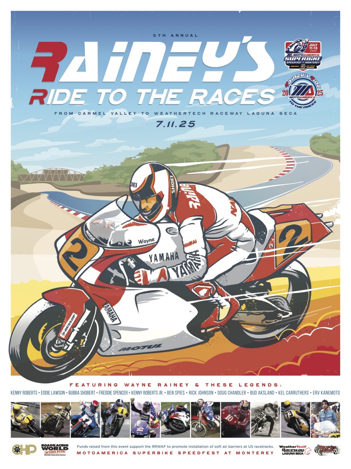 Nine Legends To Ride Laguna Seca With Wayne Rainey - MotoAmerica